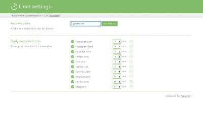 Introducing Limit - A Free Extension for Limiting Distracting Sites ...